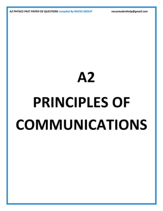 Principles of communication | PDF | Educational Assessment | Education