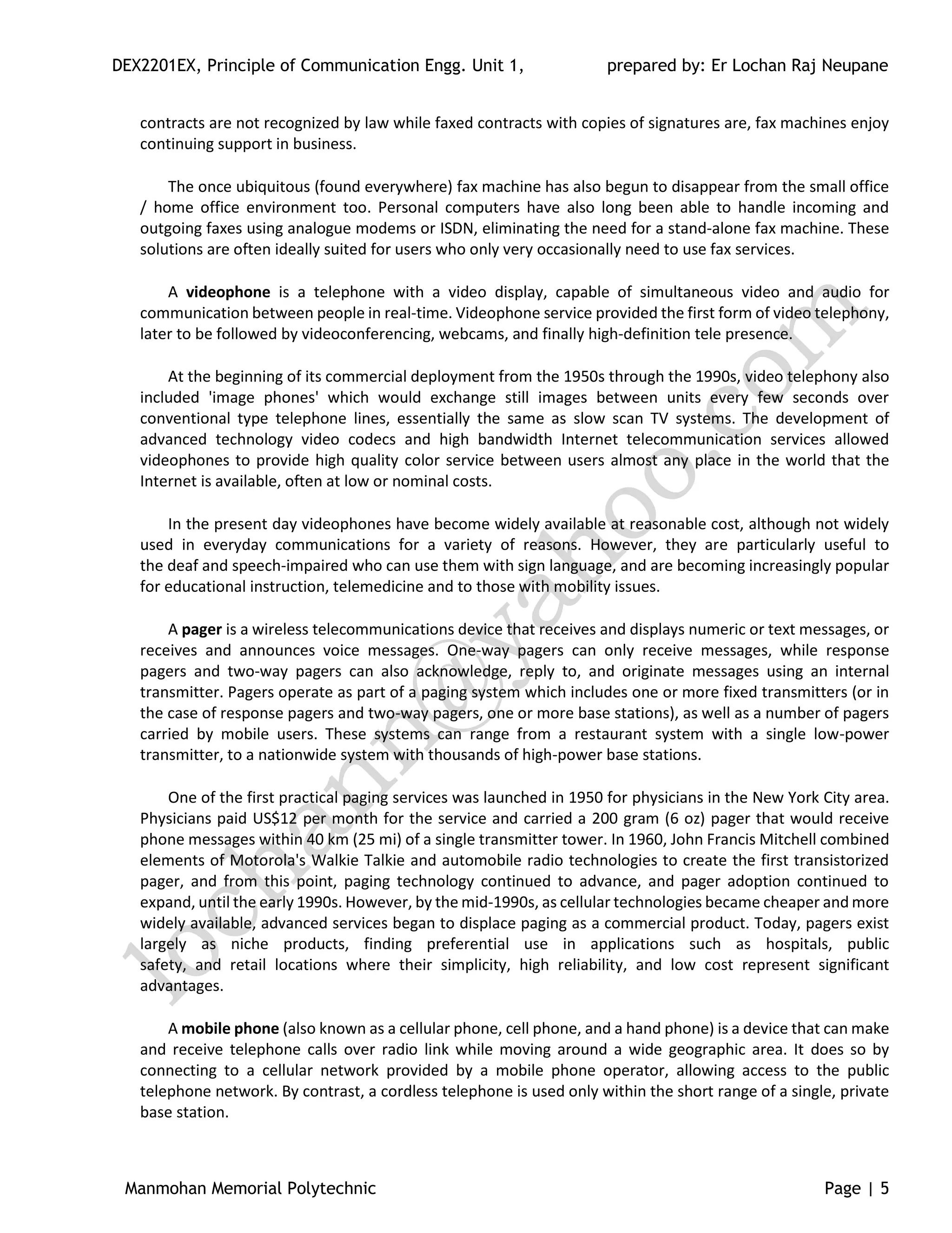 Principles of communication engineering | PDF