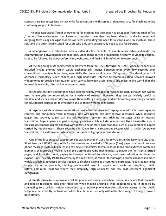 Principles of communication engineering | PDF | Smartphones | Consumer Electronics