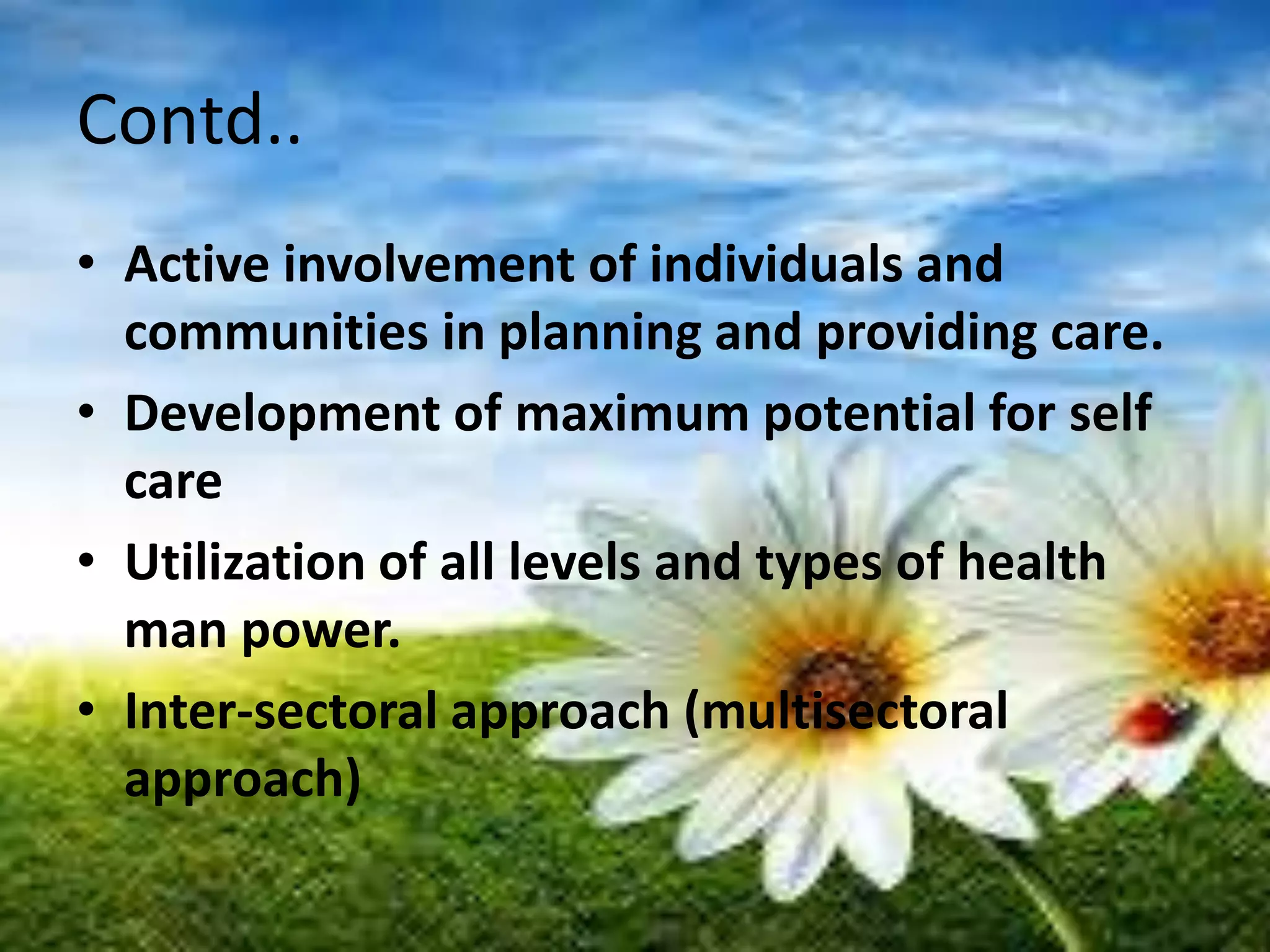 Principles of community health nursing | PPTX