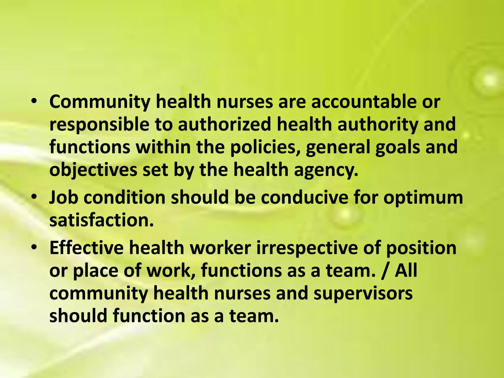 Principles of community health nursing | PPTX