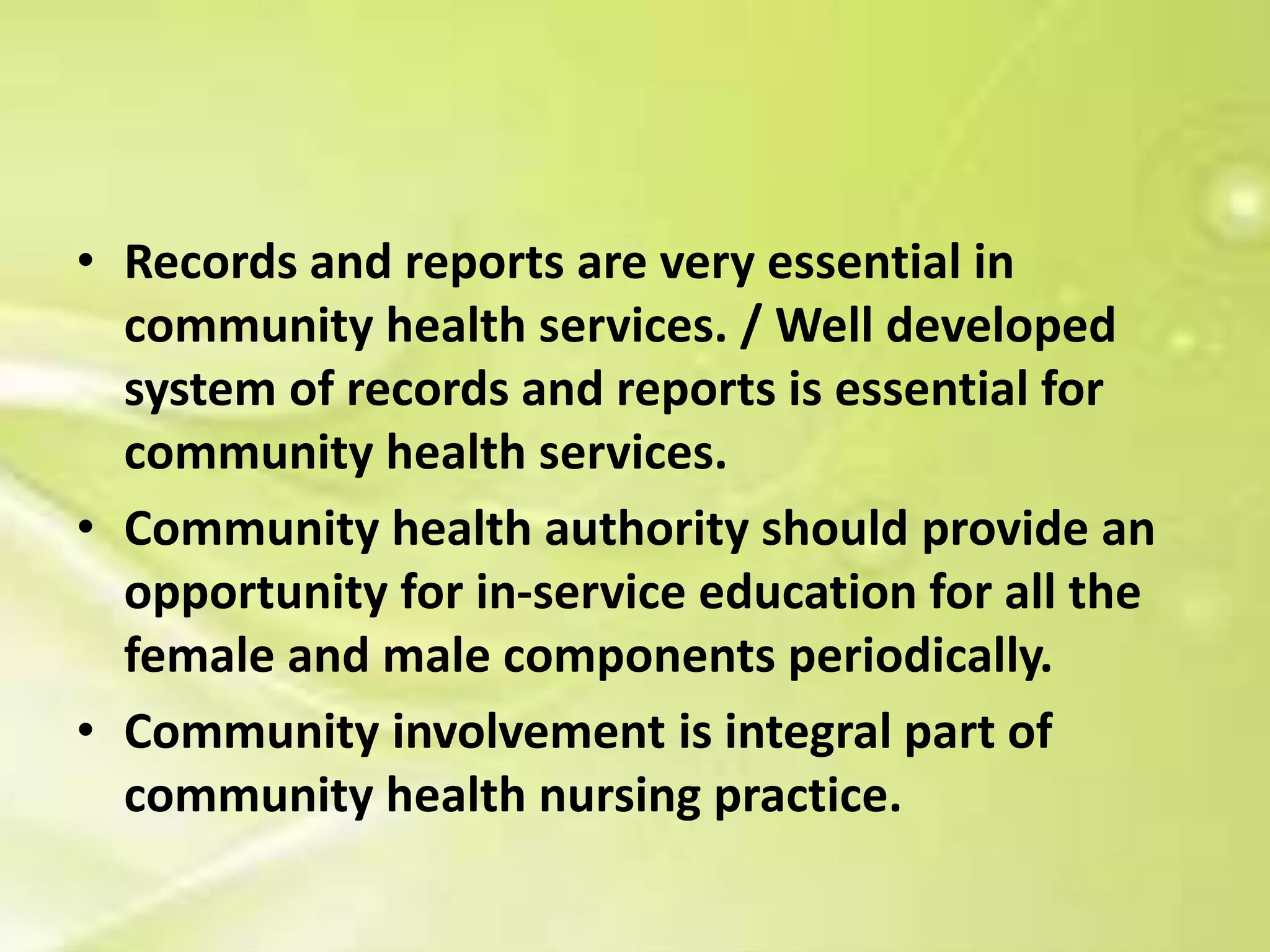 Principles of community health nursing | PPTX