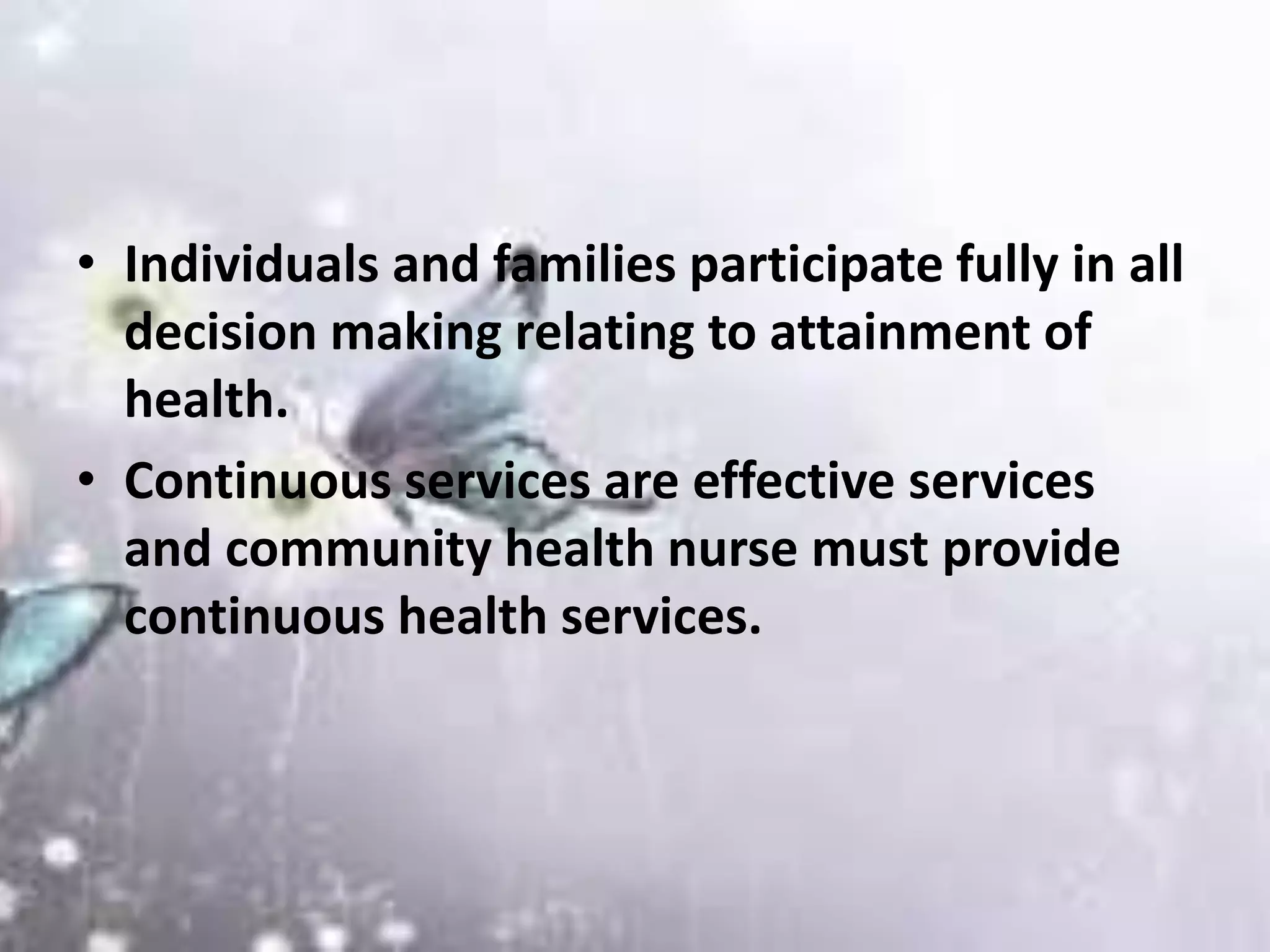 Principles of community health nursing | PPTX