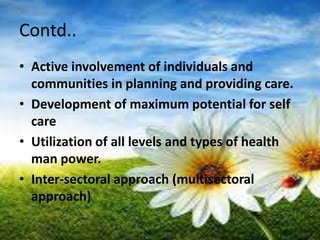 Principles of community health nursing | PPTX