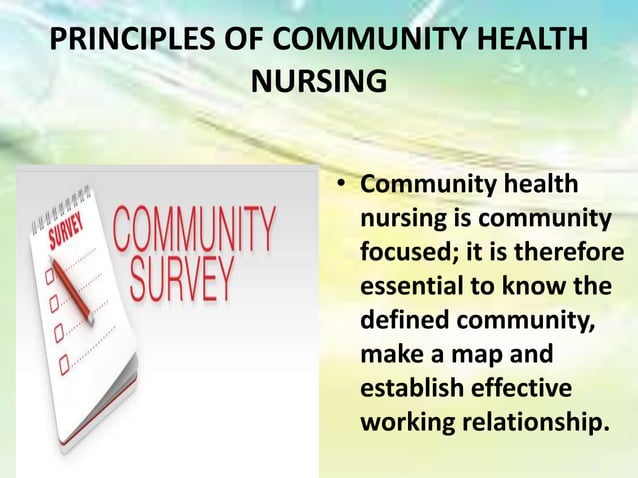 Principles of community health nursing | PPTX