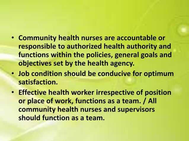 Principles of community health nursing | PPTX