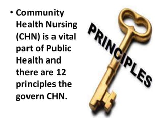 PRINCIPLES OF COMMUNITY HEALTH NURSING | PPTX