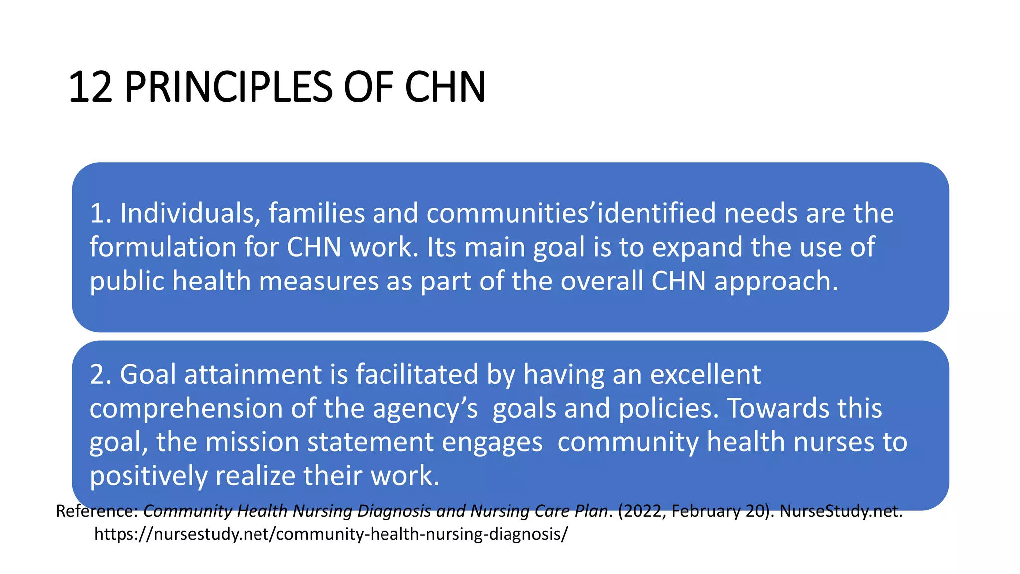 PRINCIPLES OF COMMUNITY HEALTH NURSING | PPTX