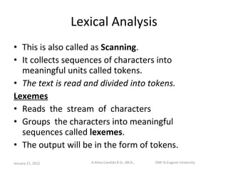 Principles of compiler design | PPT