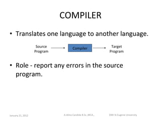 Principles of compiler design | PPT