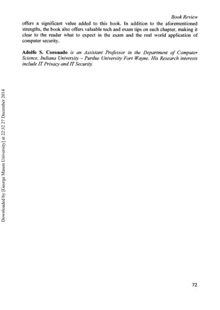 Principles of computer security comptia security | PDF | Technology ...