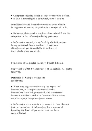 Principles of Computer Security, Fourth Edition Copyright .docx