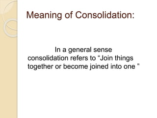Principles of consolidation | PPSX