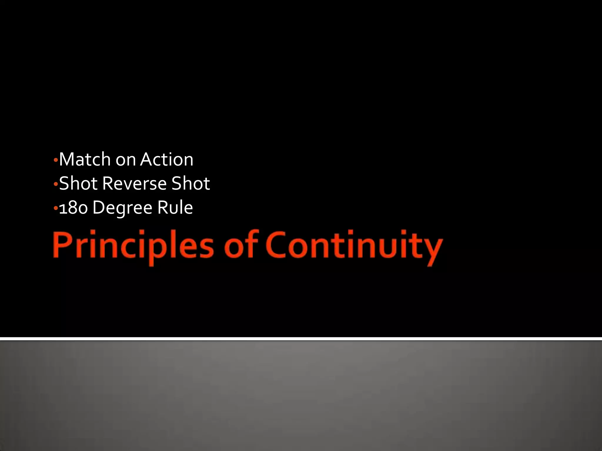 Principles of continuity | PPTX