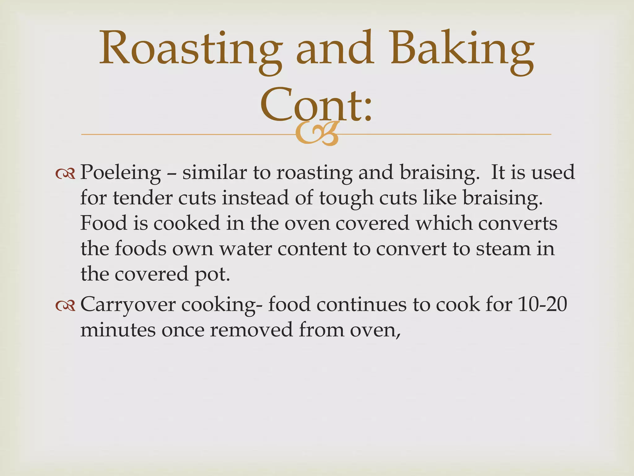 Principles of cooking | PPTX