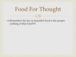 Principles of cooking | PPTX