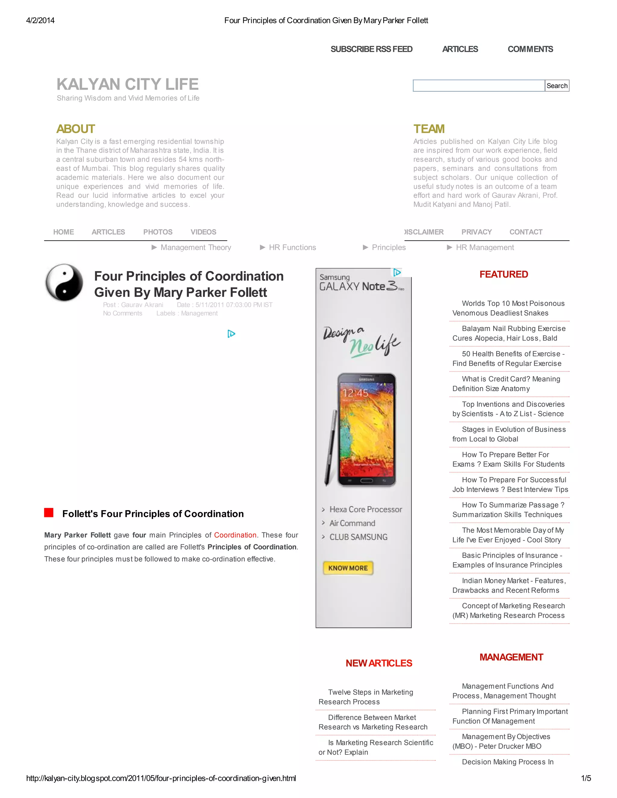 Principles of coordination | PDF