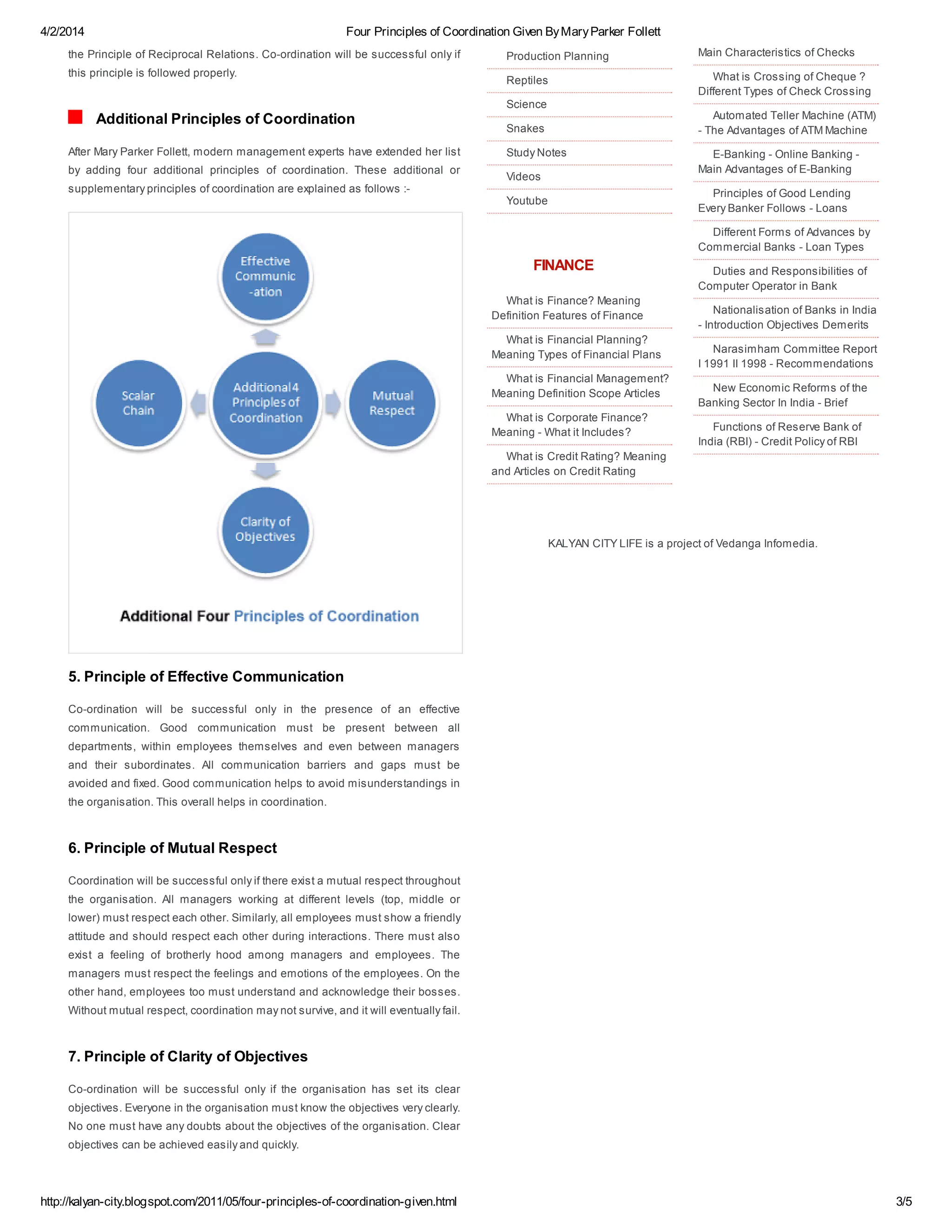 Principles of coordination | PDF