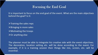 Essential Principles of Corporate Event Planning | PPTX