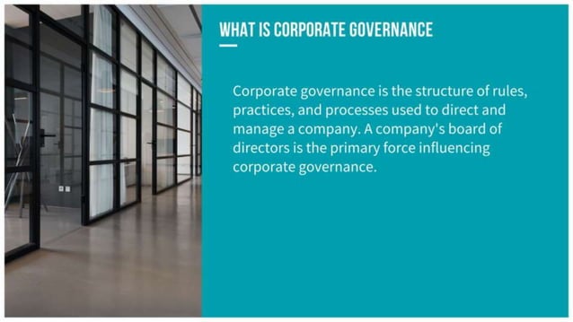 Principles of Corporate Governance | PPTX | Business | Business and Finance