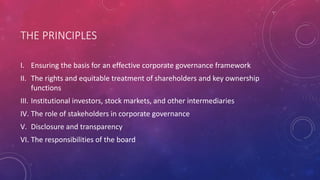 Principles of Corporate Governance | PPTX