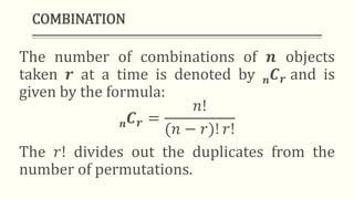 PRINCIPLES OF COUNTING AND THEORIES OF PROBABILITY.pptx