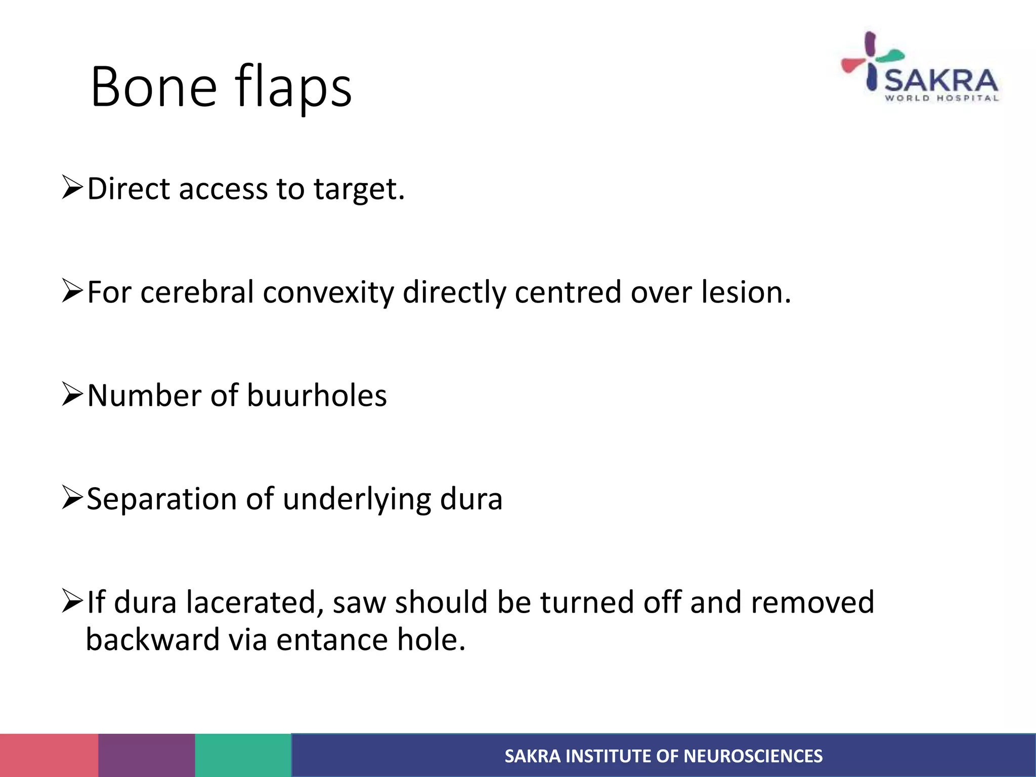 Principles of craniotomy flaps | PPTX