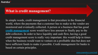 Principles of credit management | PPTX