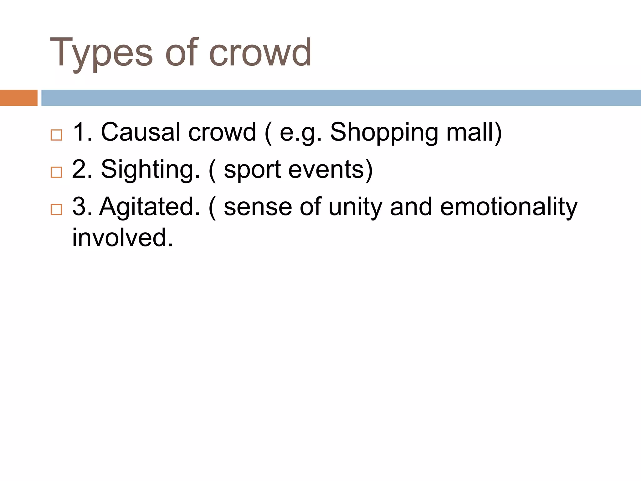 Principles of crowd control | PPTX