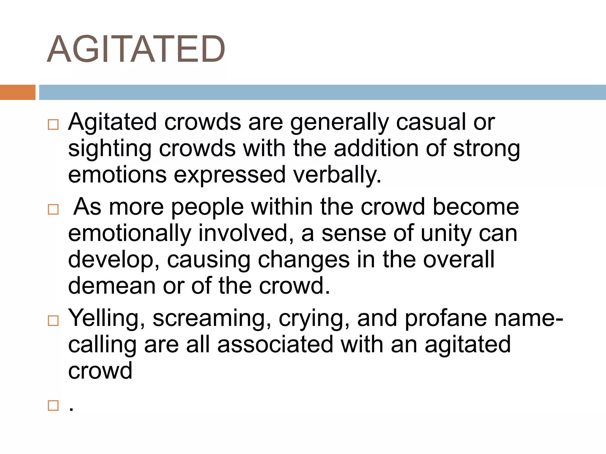 Principles of crowd control | PPTX