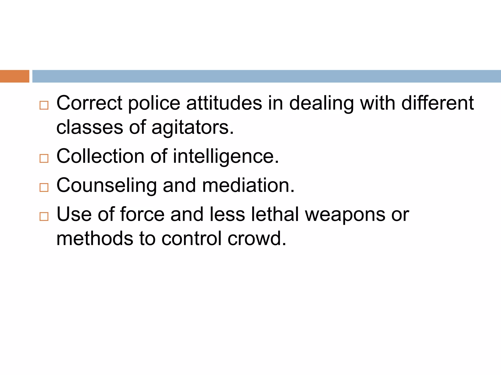 Principles of crowd control | PPTX