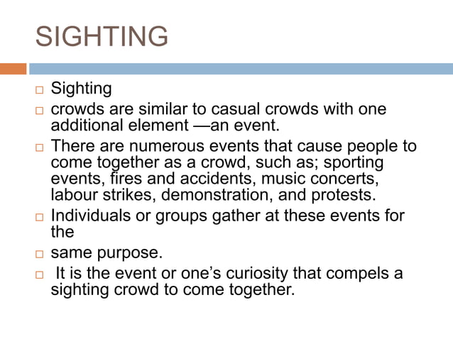 Principles of crowd control | PPTX