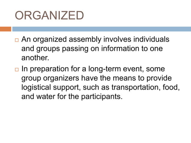 Principles of crowd control | PPTX