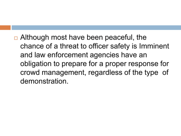 Principles of crowd control | PPTX