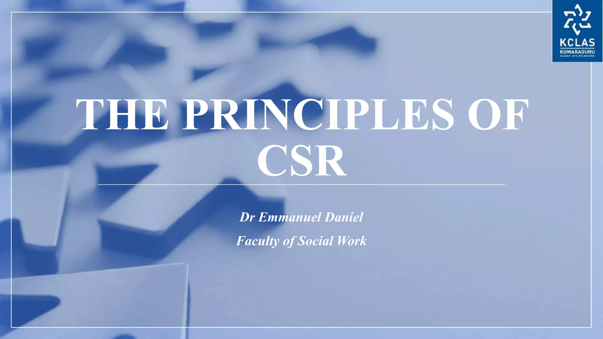 The Principles of CSR | PPTX