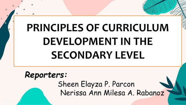 PRINCIPLES OF CURRICULUM DEVELOPMENT IN THE SECONDARY LEVEL (1).pptx
