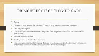 PRINCIPLES OF CUSTOMER CARE TO CMT2b.ppt