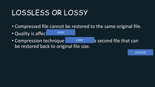 Lesson 20: Principles of data compression | PPT