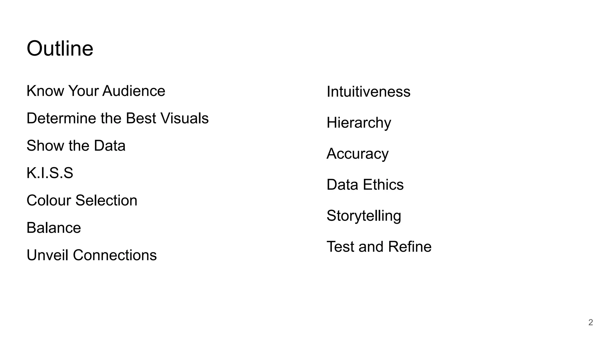 Principles of Data Visualisation Seminar | PDF