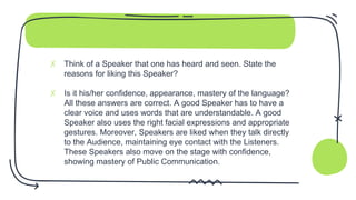 Principles of delivering speech | PPTX