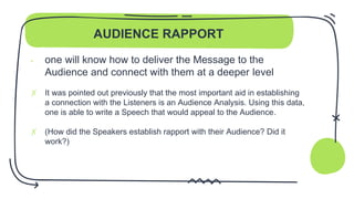 Principles of delivering speech | PPTX