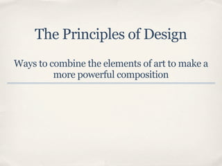 Principles of Design | KEY