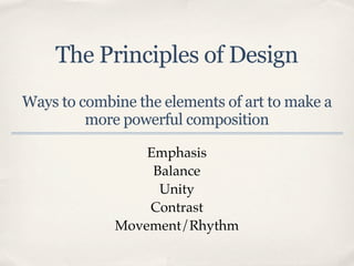 Principles of Design | KEY