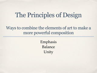 Principles of Design | PPT