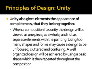Principles of design | PPTX | Painting | Arts and Crafts