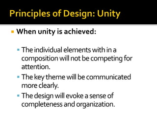 Principles of design | PPTX