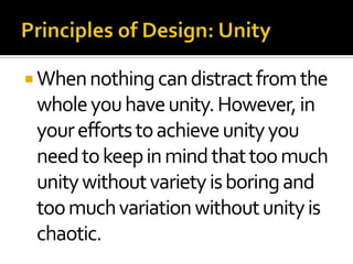 Principles of design | PPTX