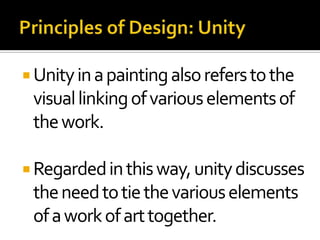 Principles of design | PPTX | Painting | Arts and Crafts