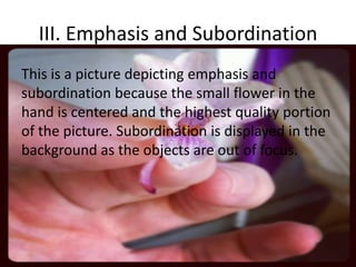 Principles of design | PPTX | Drawing and Sketching | Arts and Crafts
