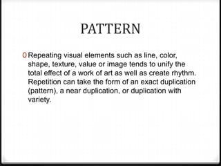 Principles of design | PPTX